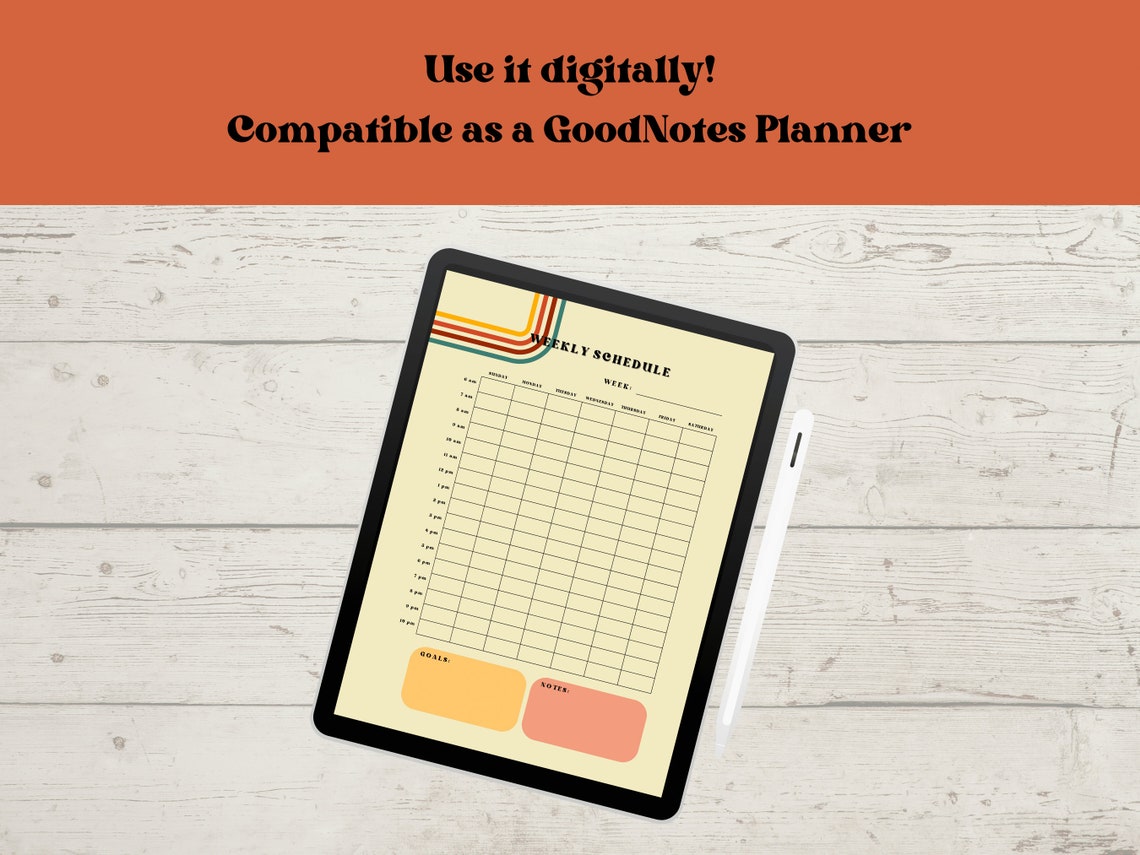 Ultimate Retro Planner Bundle, Printable Planner, Goodnotes Planner ...