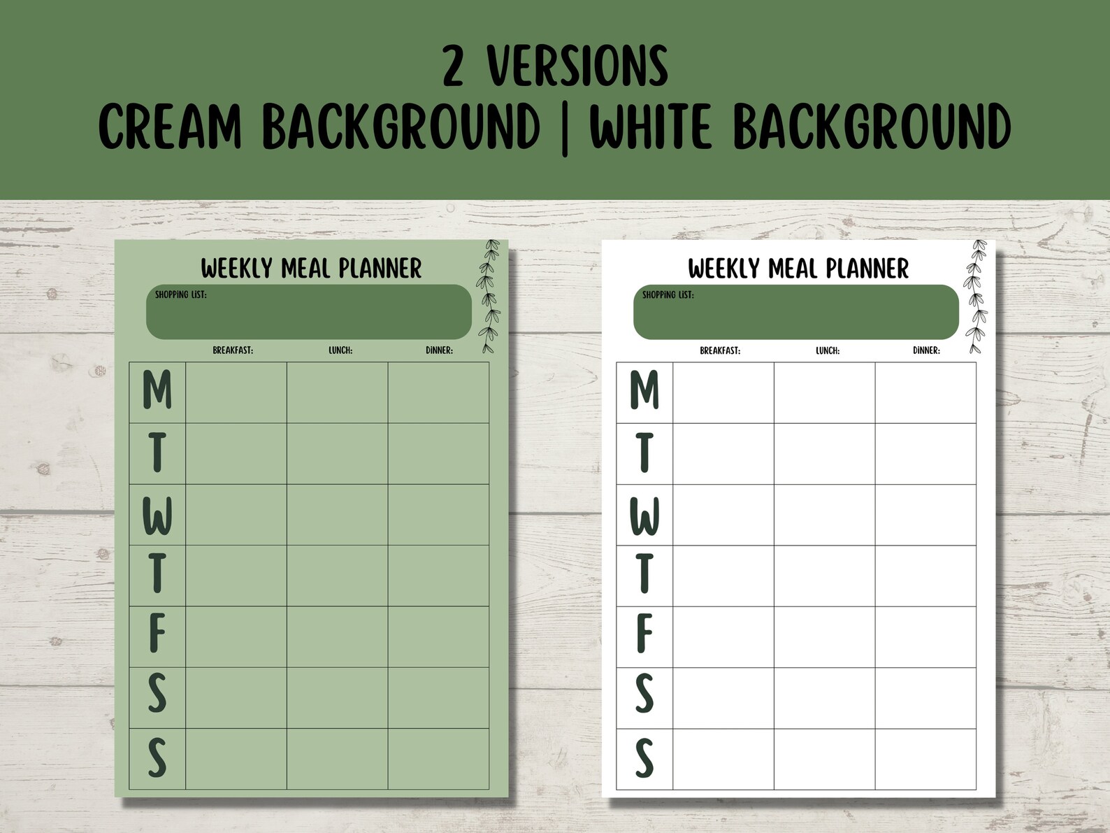 Sage Green Plant Planner Bundle, Printable Planner, Goodnotes Planner ...