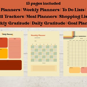 Ultimate Retro Planner Bundle, Printable Planner, Goodnotes Planner ...