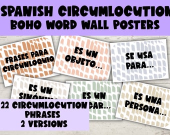 Spanish Key Useful Phrases Boho Posters Set | Frases Útiles | Word Wall ...