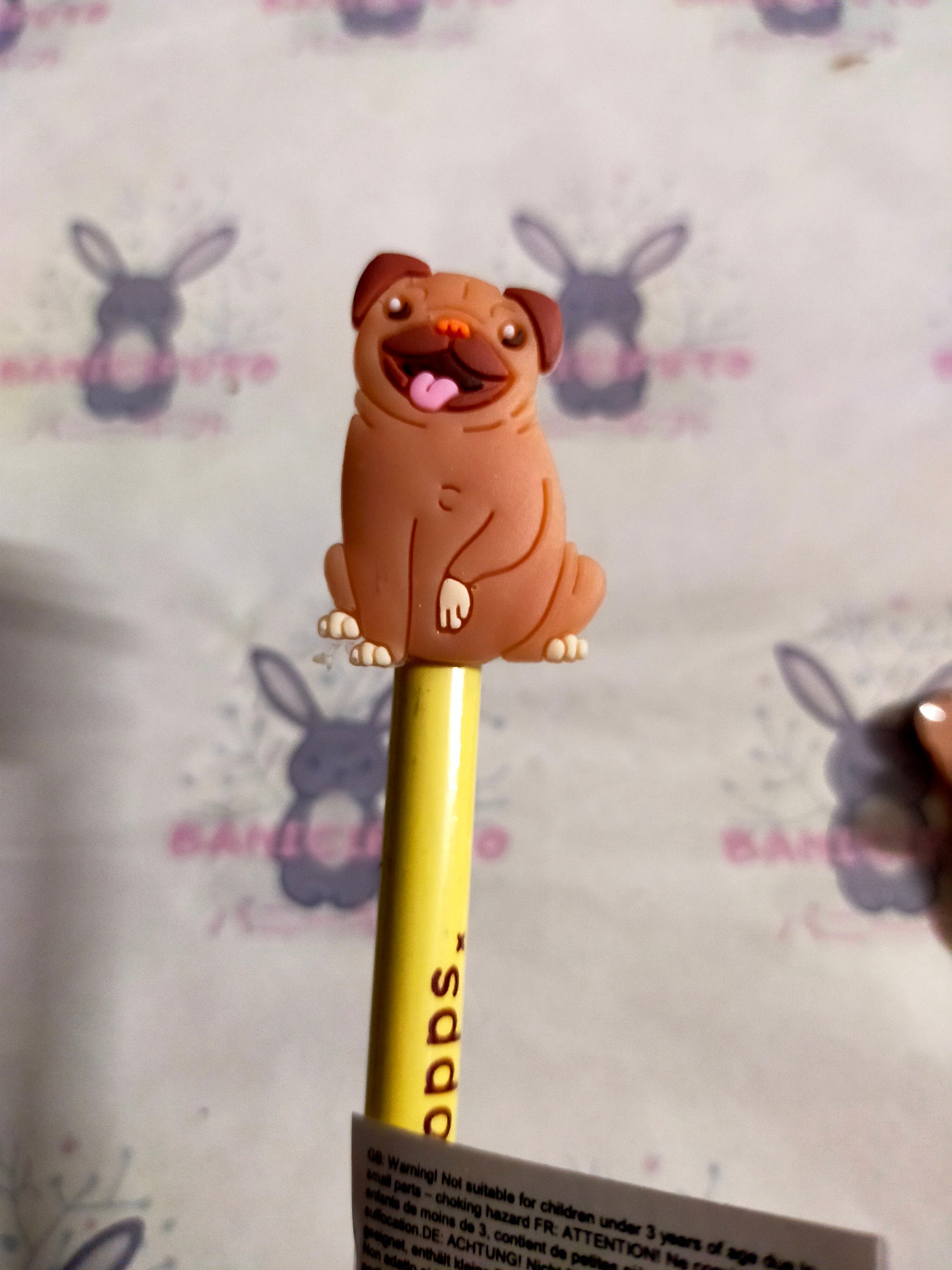 Set of Two Pug Pencils - Etsy