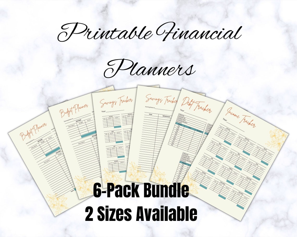 Budget Planner Printable, Income Tracker, Finance Planner, Printable ...