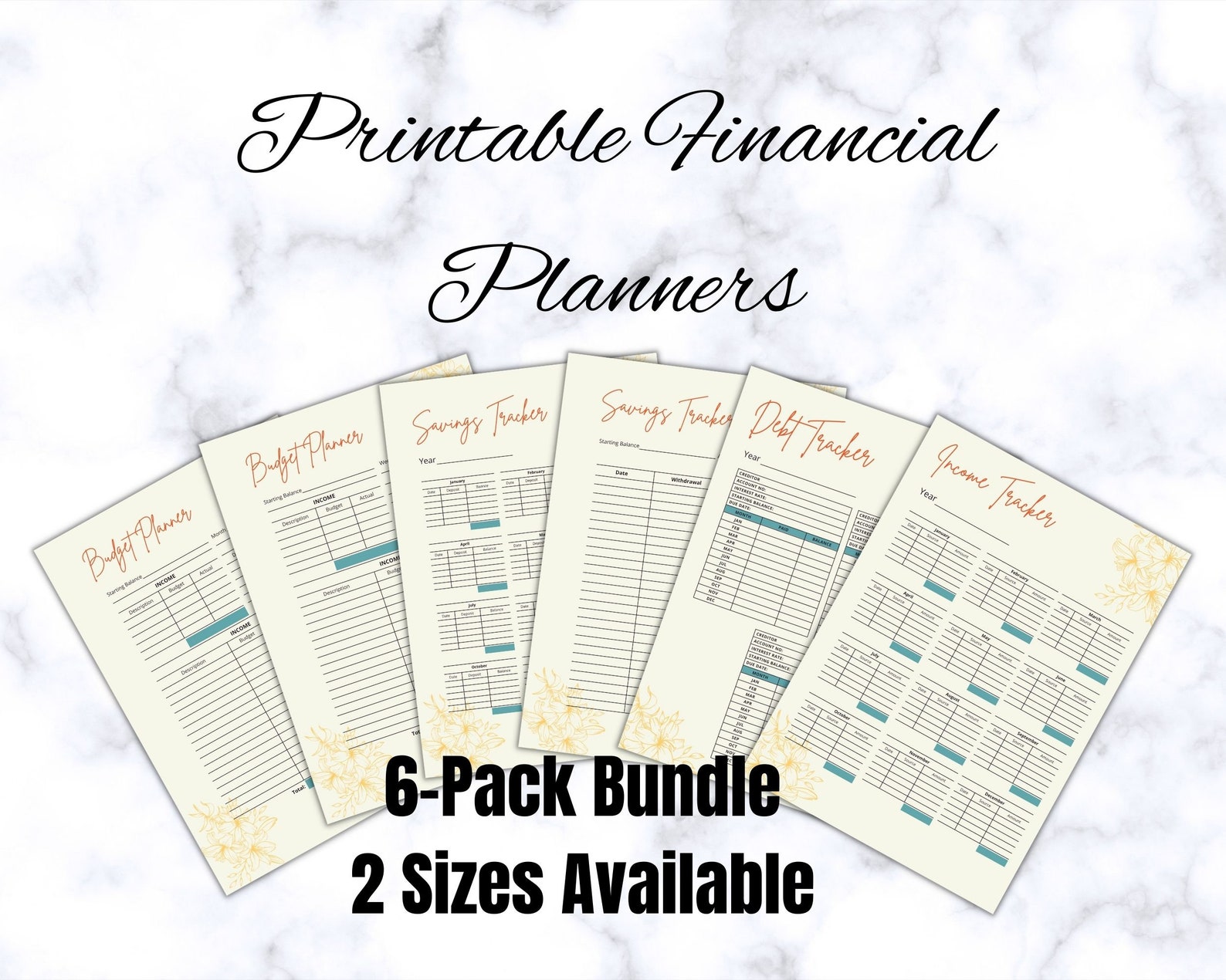 Budget Planner Printable, Income Tracker, Finance Planner, Printable ...