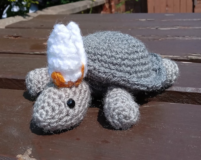 Turtle Pope Plushie | Handmade Crochet Toy Inspired by Soulslike Holy ...