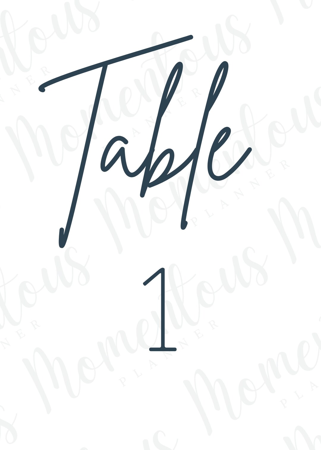 Table Numbers (table 1-30 and Table Reserved) Digital Template- 1 per ...