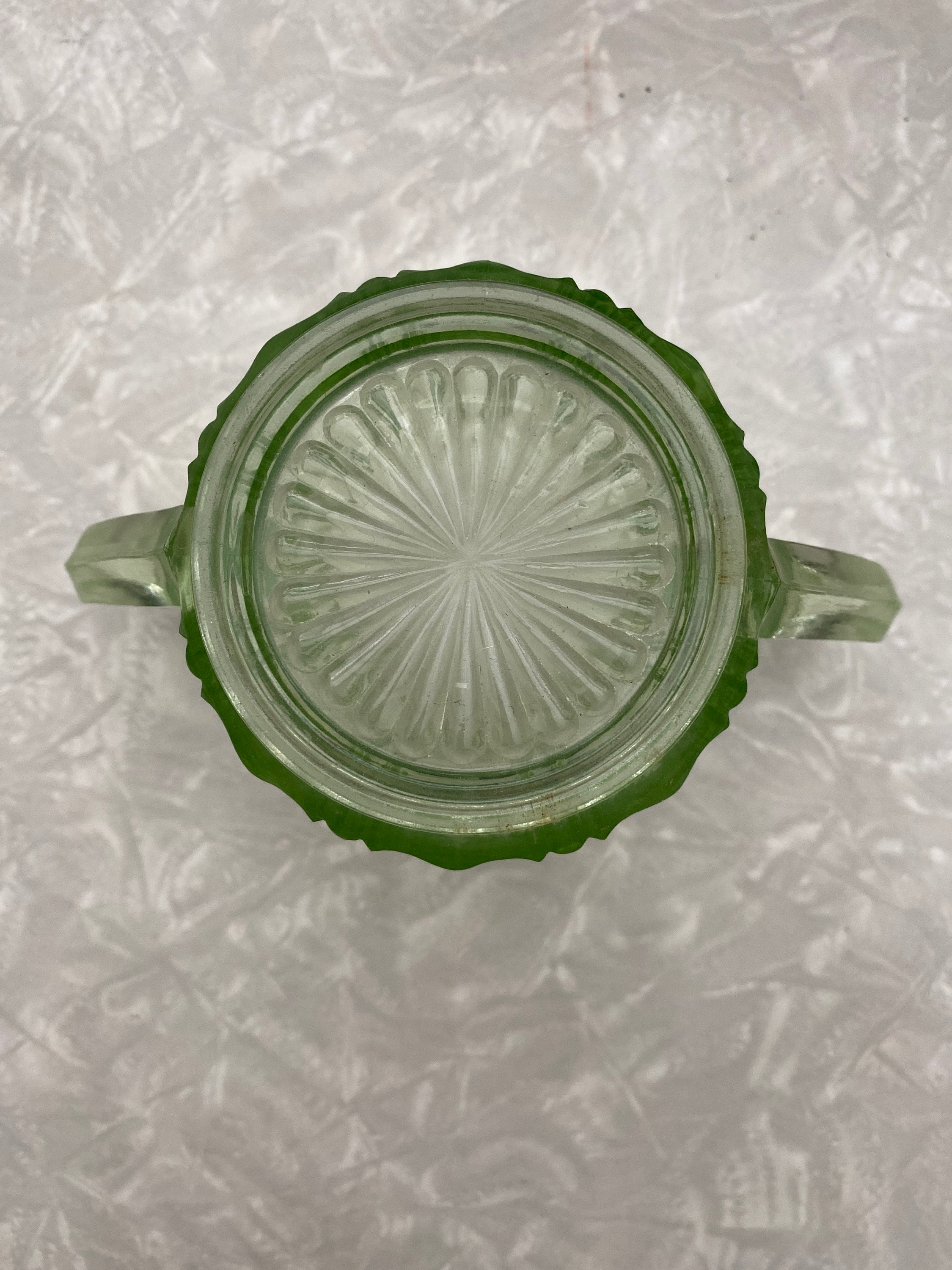 Anchor Hocking Green Depression Glass Sugar Bowl - Etsy