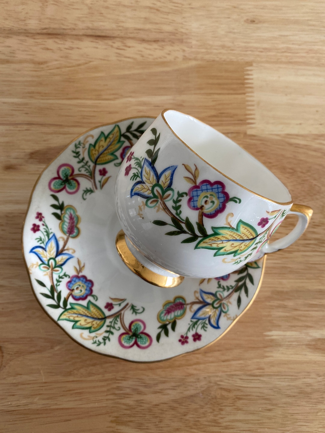 Royal Vale Bone China Cup and Saucer - Etsy