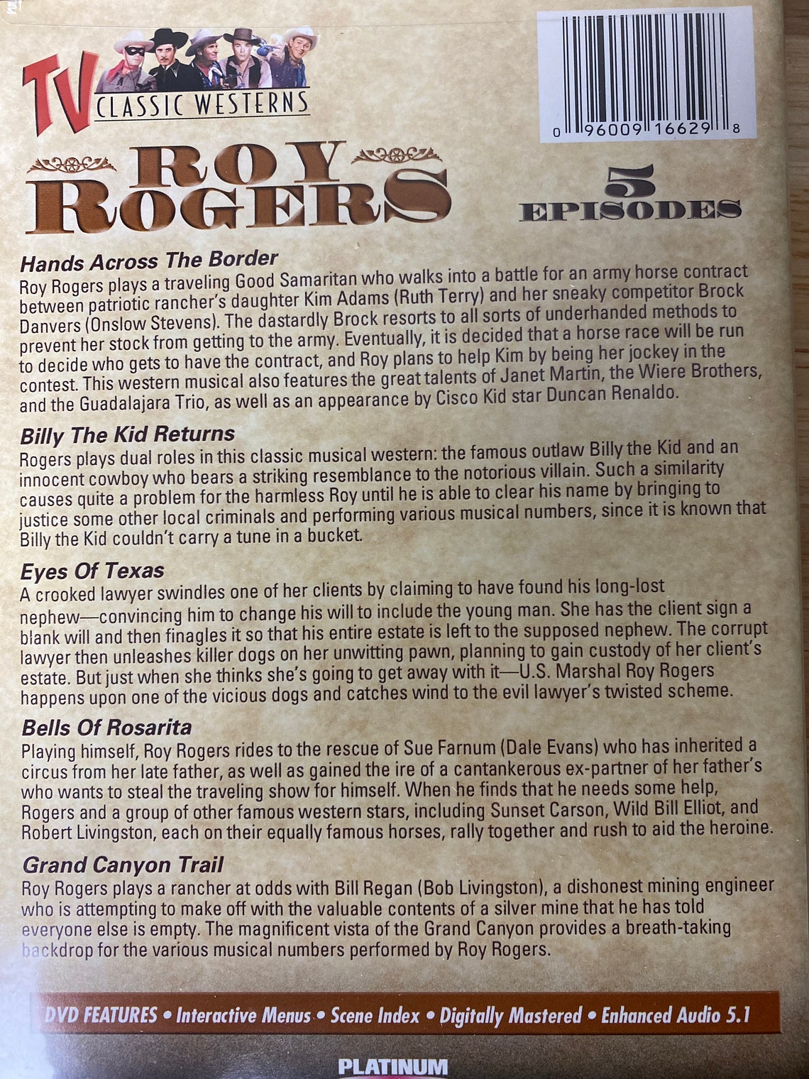 Roy Rogers - TV Classic Westerns (2-DVD Set) - Etsy