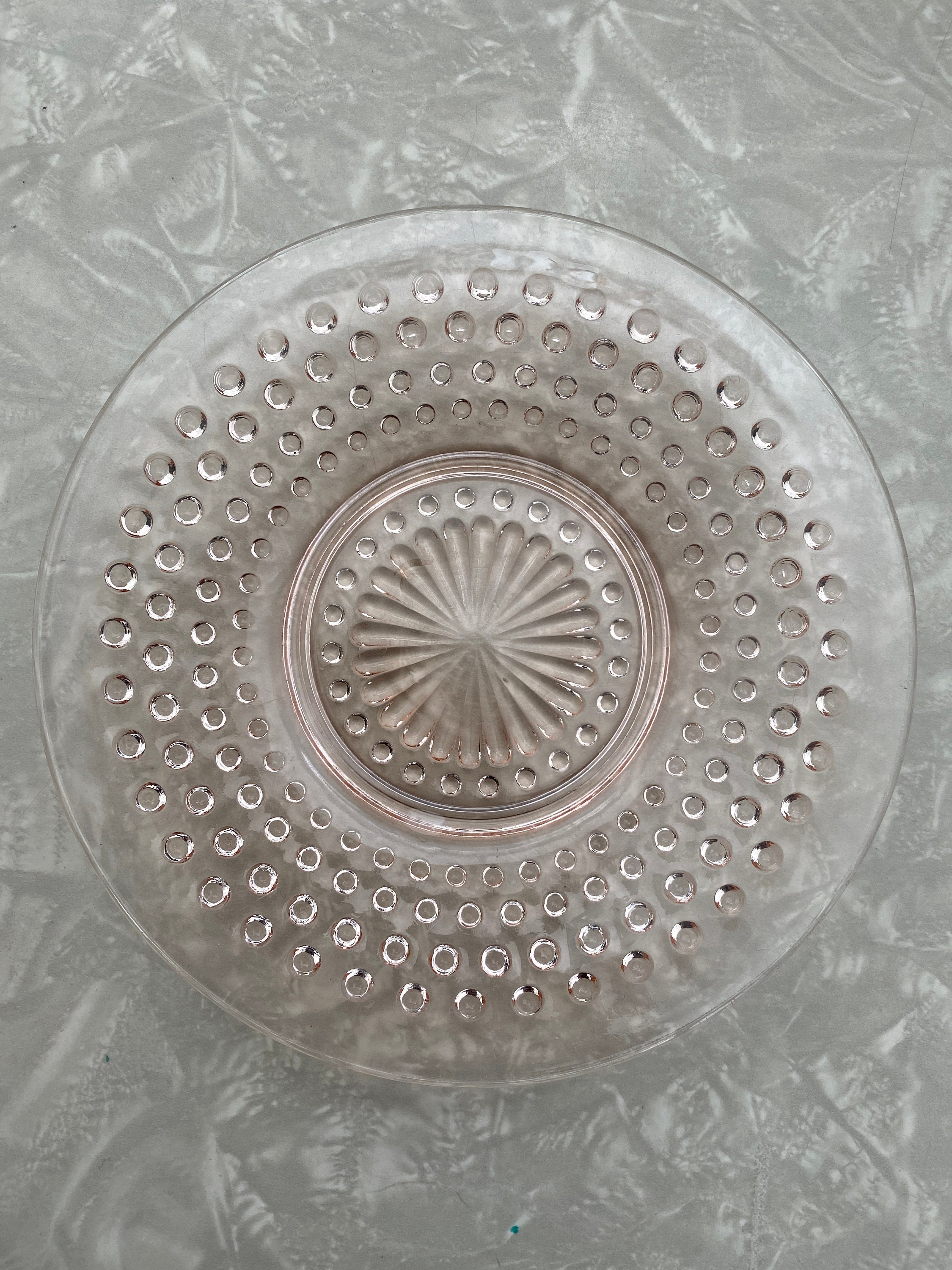 Anchor Hocking Pink Hobnail Set saucer and Sherbet Cup - Etsy