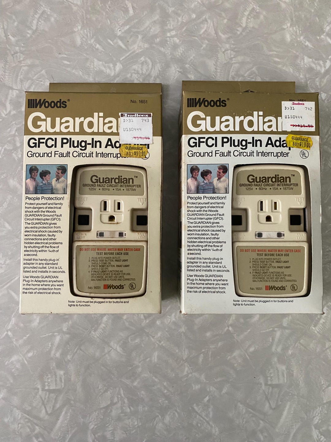 Woods Guardian Ground Fault Circuit Interrupter (set of 2) (1986) - Etsy
