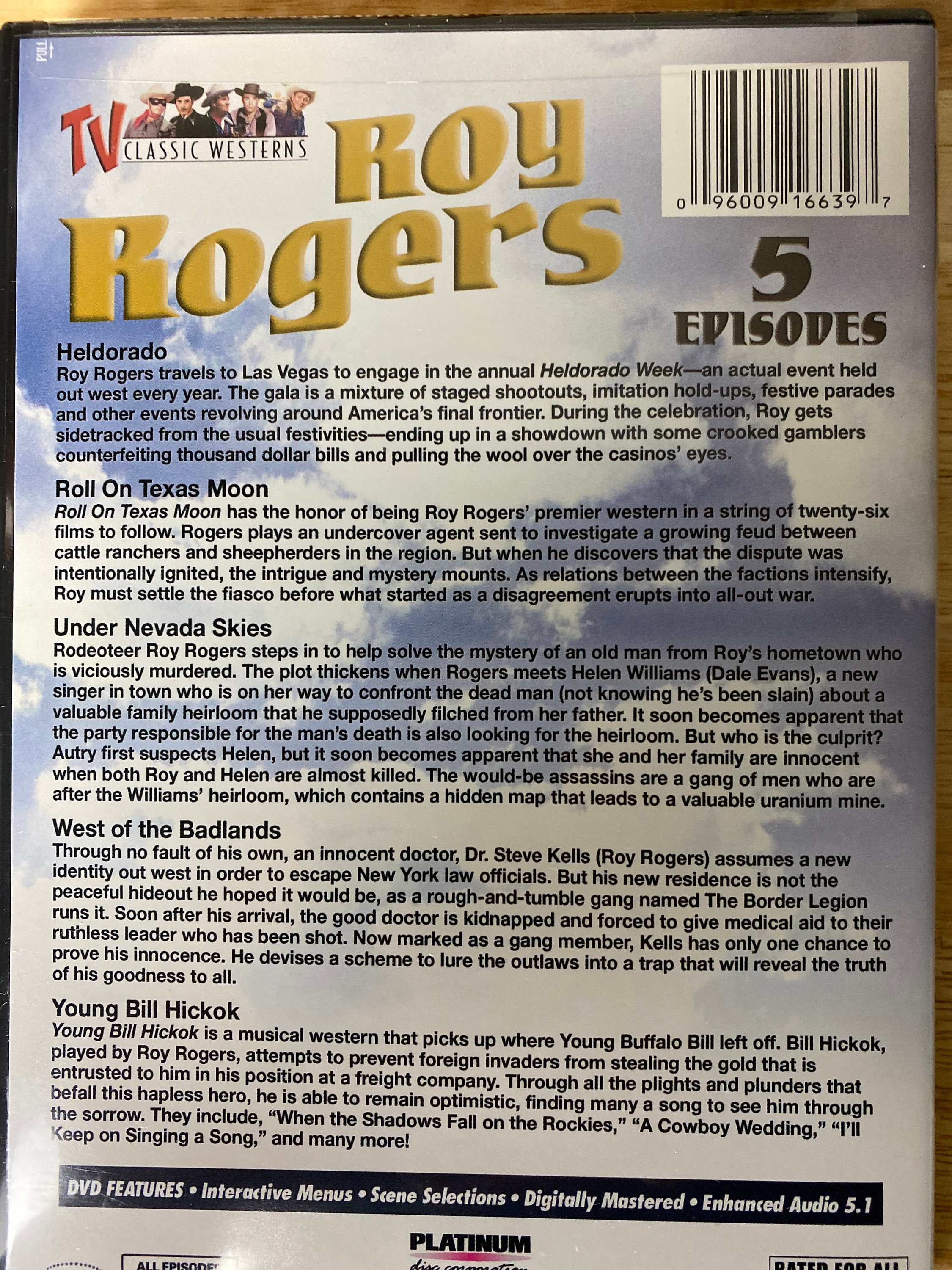 Roy Rogers TV Classic Westerns 2-DVD Set - Etsy