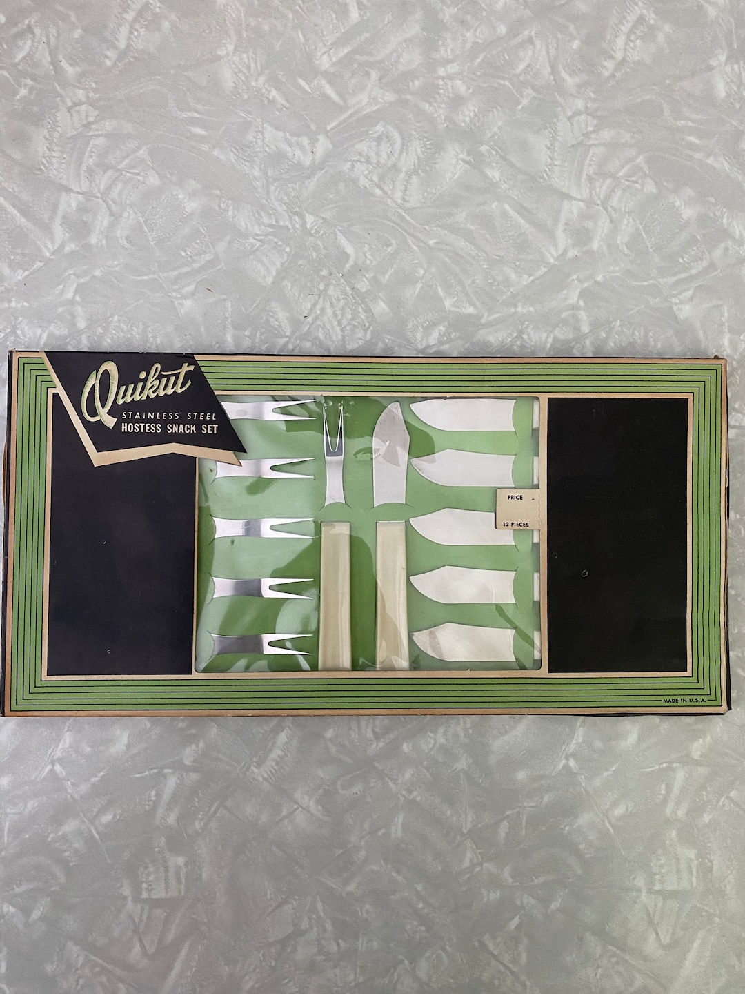 Quikut Stainless Steel Hostess Snack Set (vintage) - Etsy