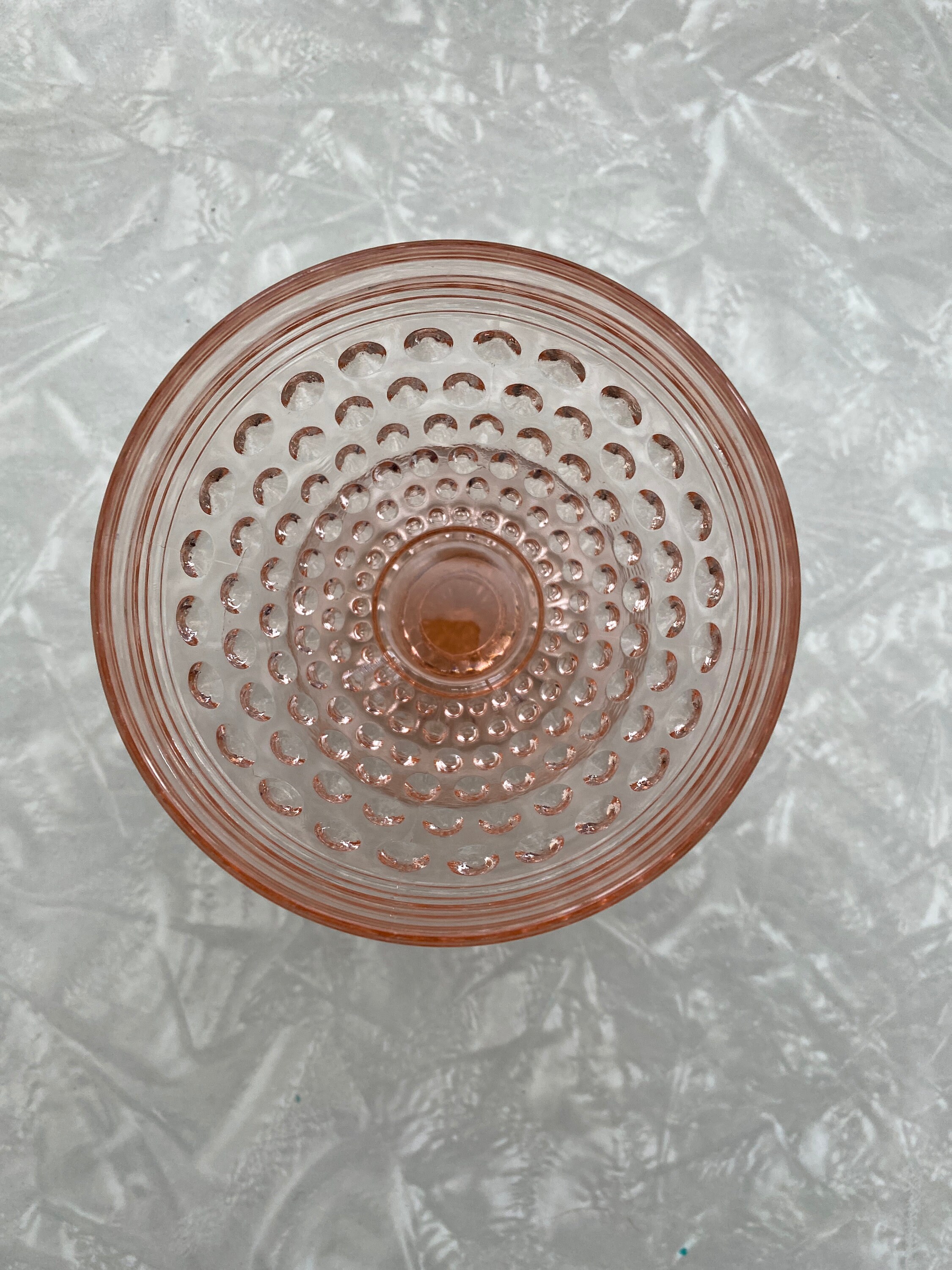 Anchor Hocking Pink Hobnail Set saucer and Sherbet Cup - Etsy