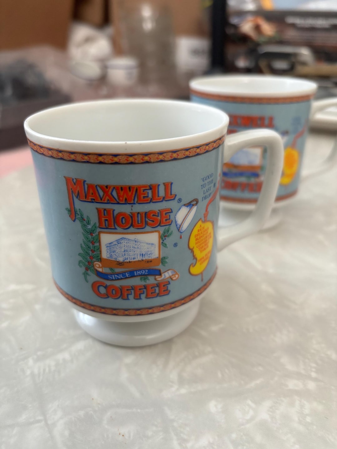 Maxwell House Coffee Cups (set of 2) Vintage - Etsy