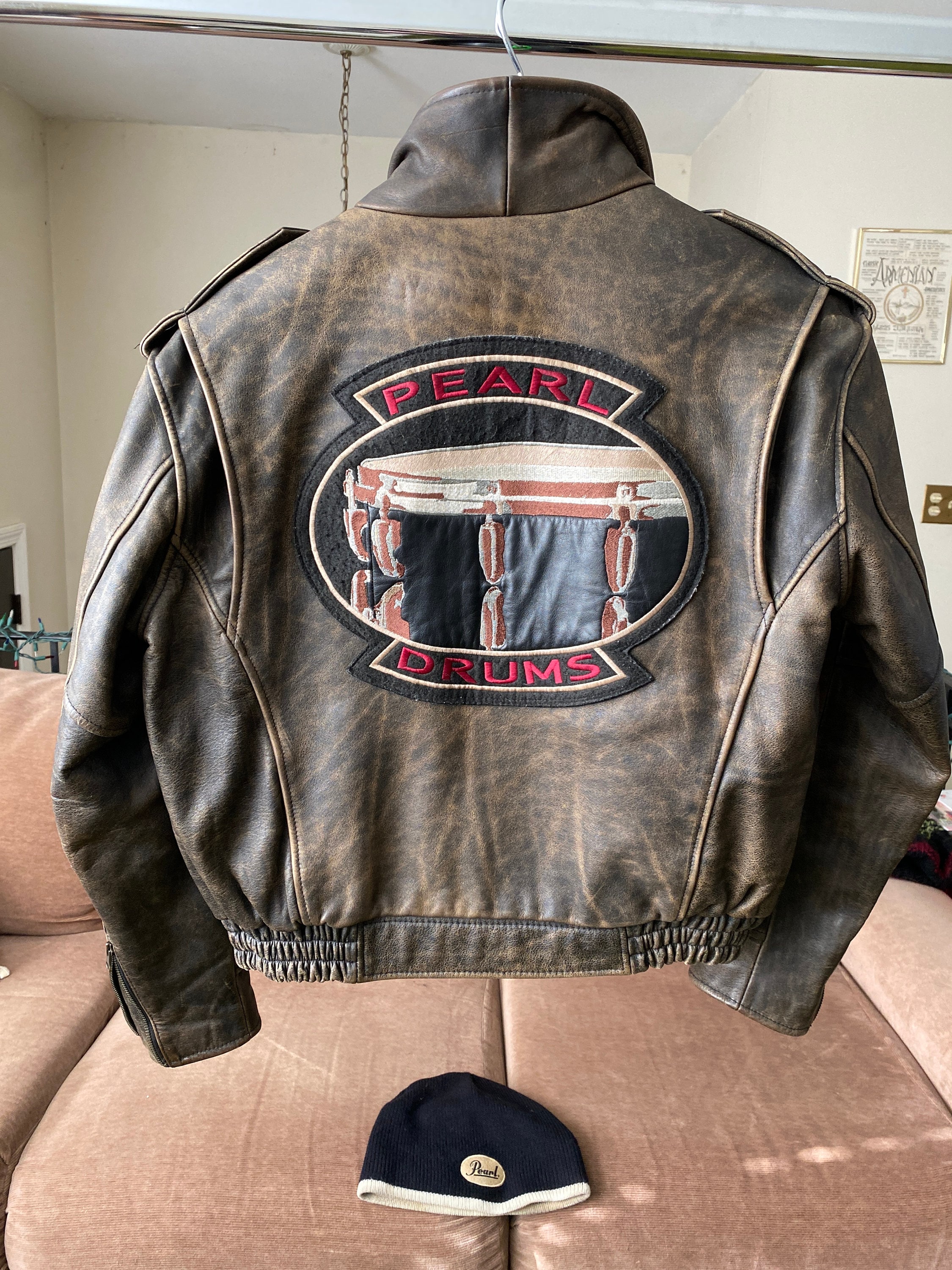 Pearl Leather Jacket - Size M - Etsy