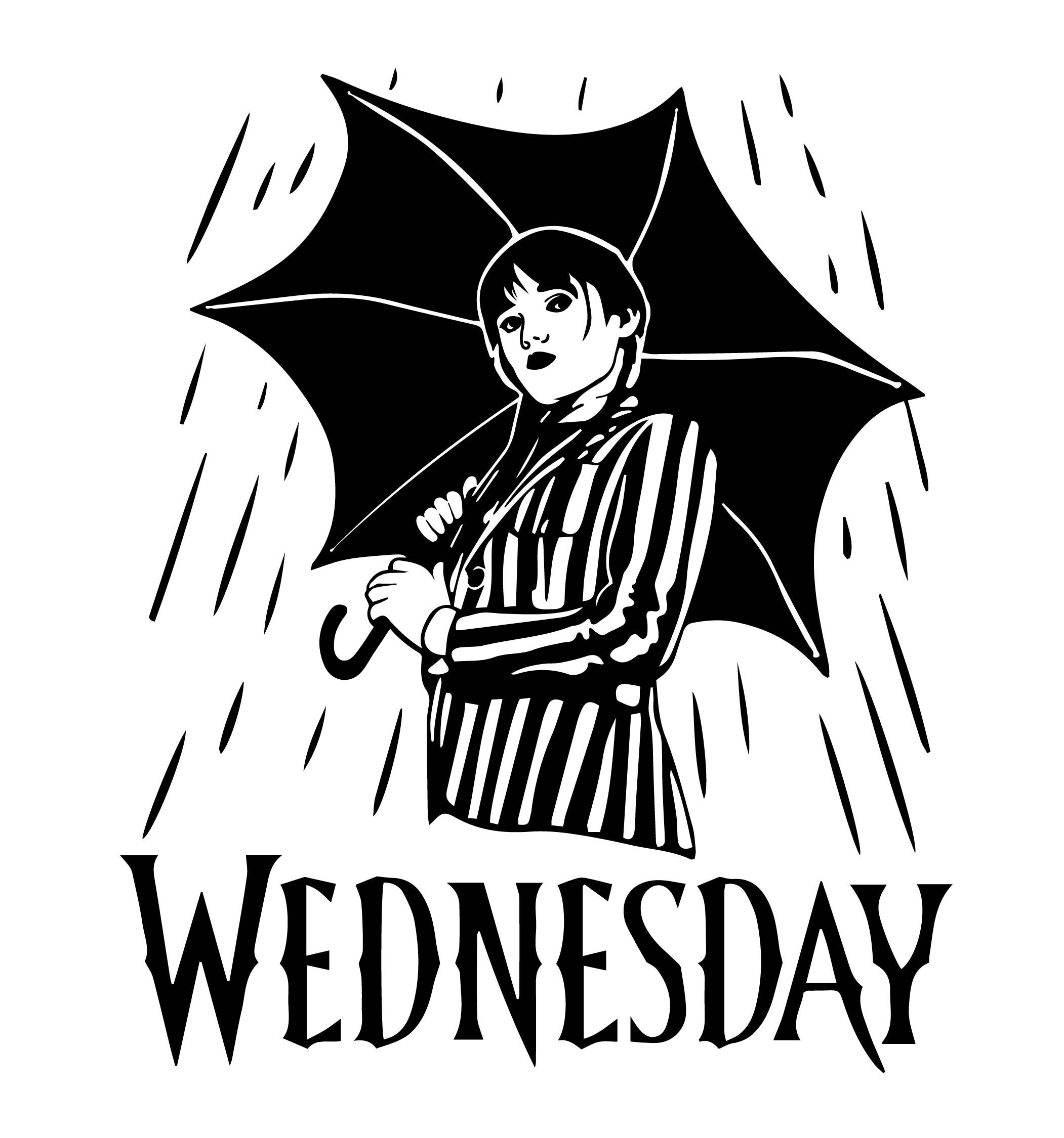 Wednesday SVG PNG Rain - Etsy