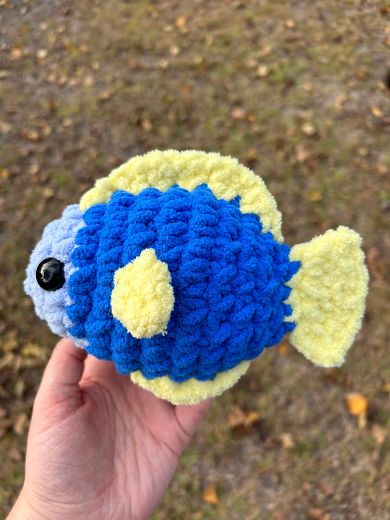 Fish Crochet Plushie, Cute Plushie, Crochet Stuffed Animal, Fish ...