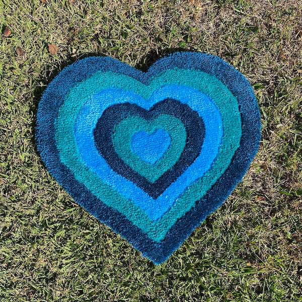 Heart Rug - Etsy