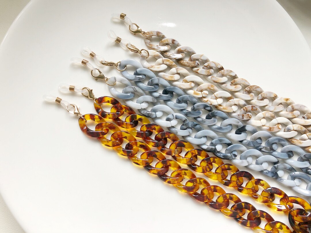 Tortoise Shell Mask Chain Glasses Chain, Summer Sunglasses Chain ...