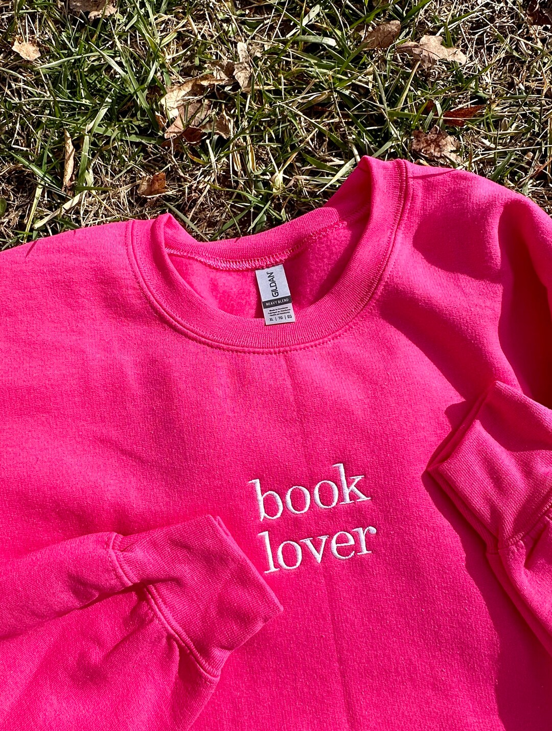 Book Lover Read Books Custom Embroidered Crewneck Sweatshirt, Gift for ...