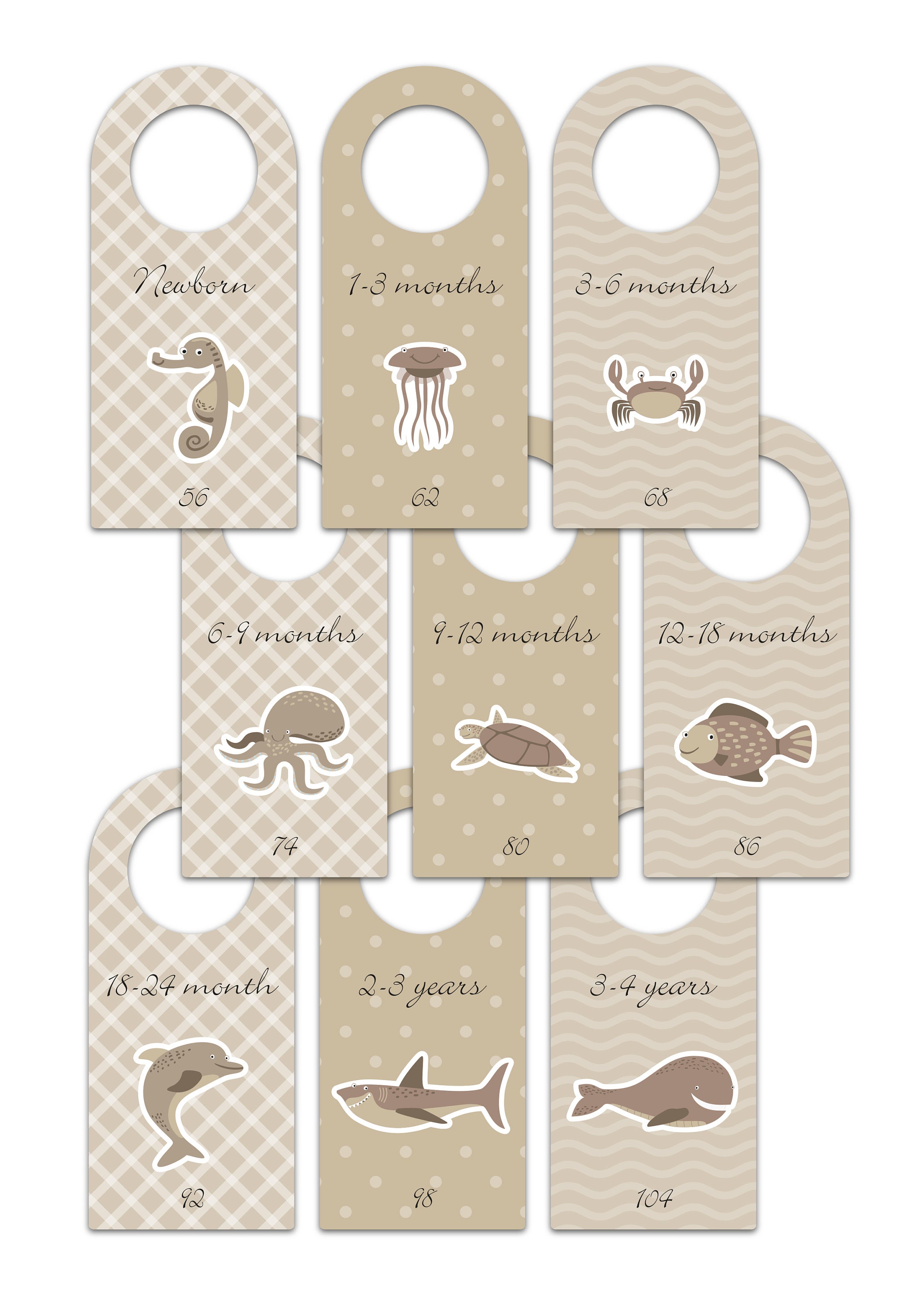 Cute Sea Animals Closet Dividers Baby Clothes Divider - Etsy