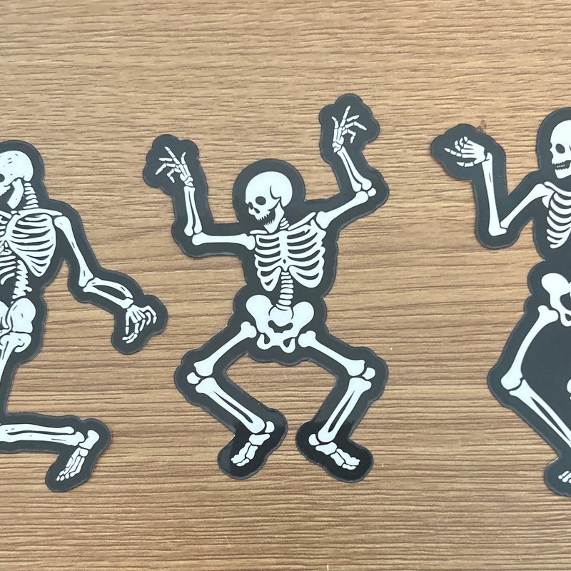 Skeleton Sticker - Etsy