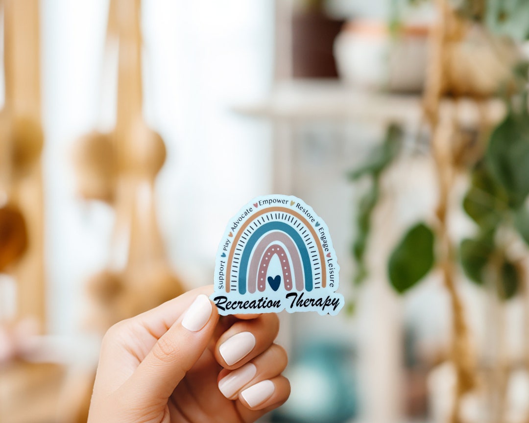 Recreation Therapy Sticker//vinyl Sticker//waterproof Sticker// - Etsy