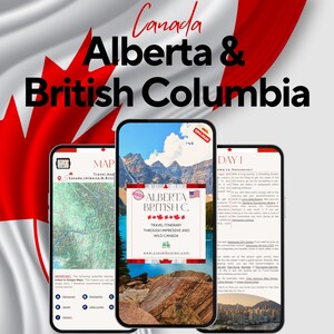 Itinerary for Canada (british Columbia, Alberta) // Digital Download ...