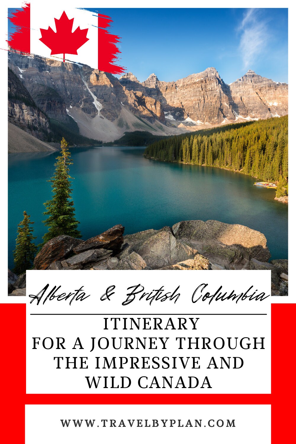 Itinerary for Canada (british Columbia, Alberta) // Digital Download ...