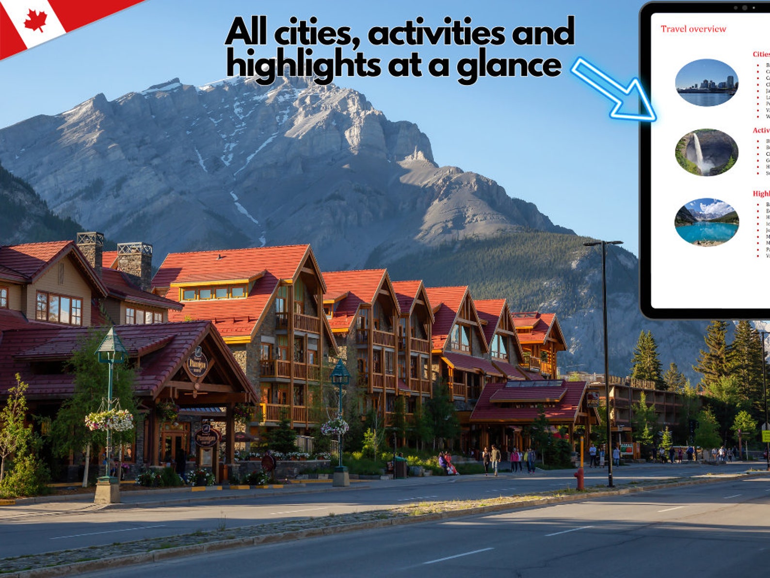 Itinerary for Canada (british Columbia, Alberta) // Digital Download ...