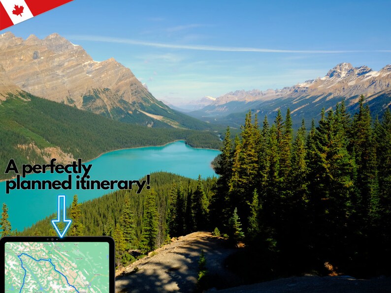 Itinerary for Canada (british Columbia, Alberta) // Digital Download ...