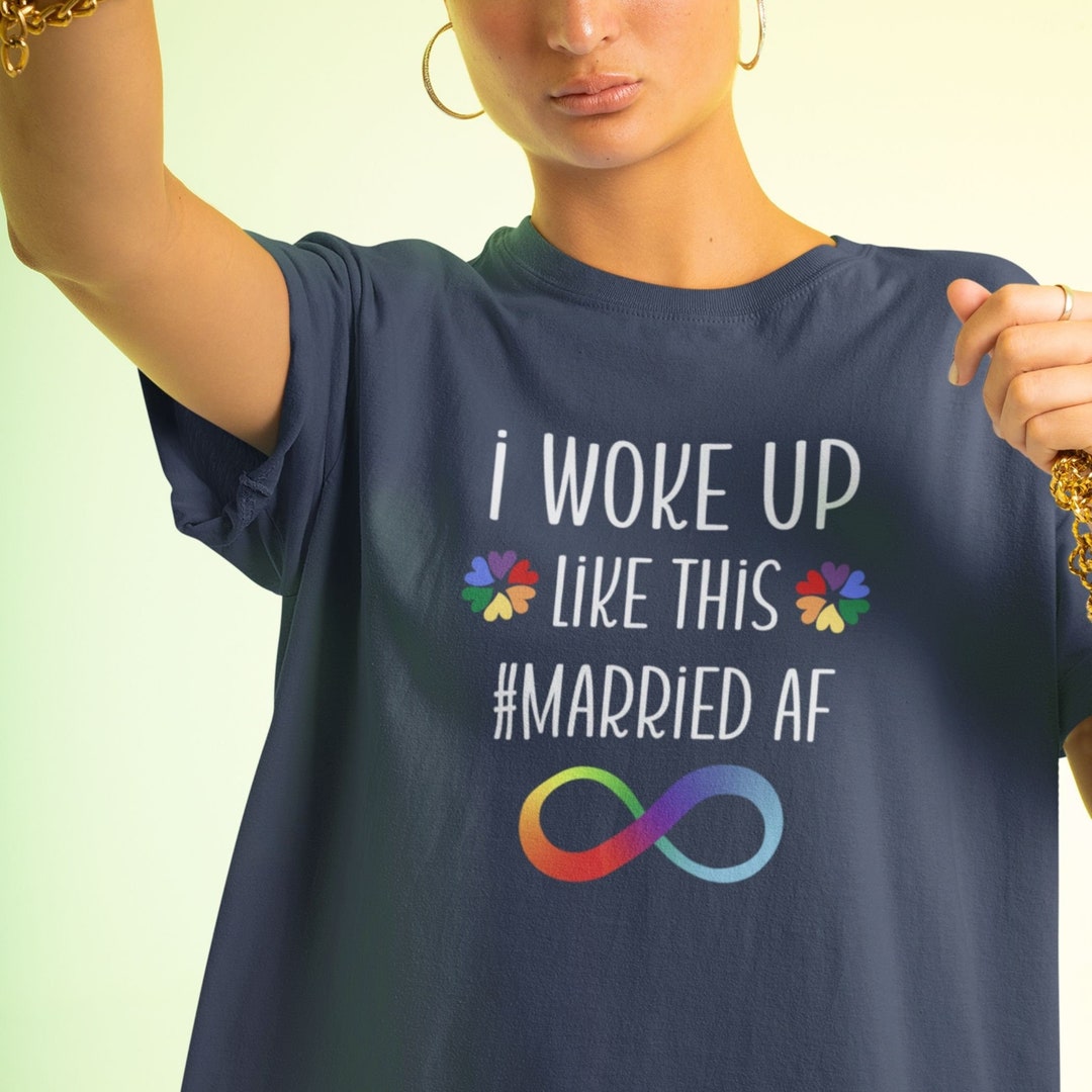 I Woke up Like This, Married, Lgtbq Shirts for Honeymoon, Matching Gay ...