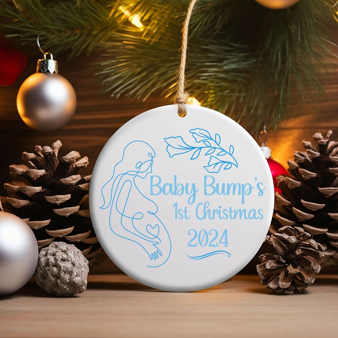 Baby Bumps 1st Christmas Ornament, Expecting New Baby Pregnancy ...
