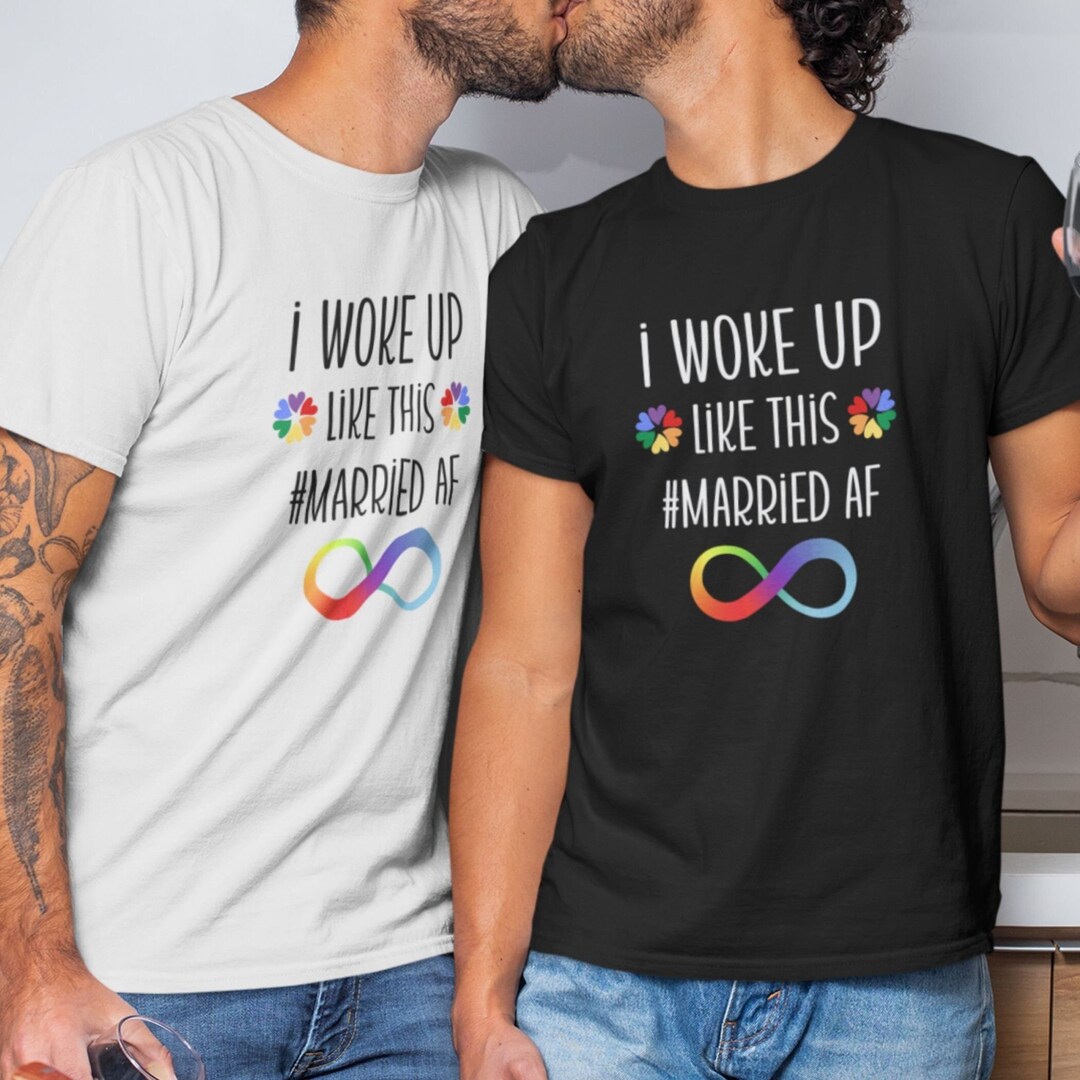 I Woke up Like This Married, Lgtbq Shirts for Honeymoon, Matching Gay ...