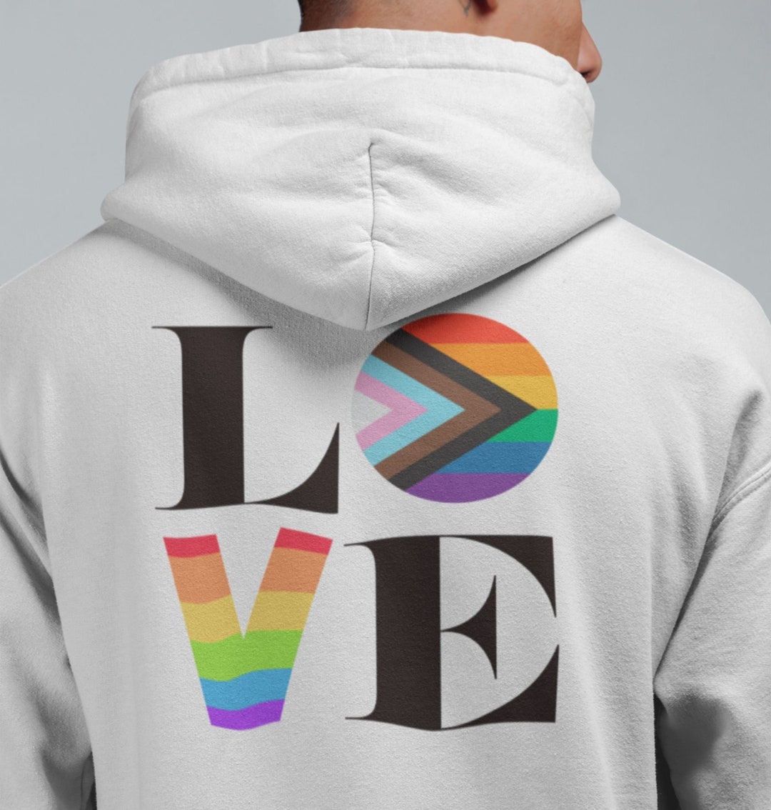 LGBT Rainbow Pride Love Hoodie Lgtbq Oversize Hoodie for Gay - Etsy