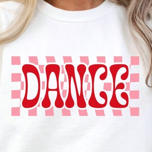 Retro Checkered Dance SVG-PNG, Dance Svg, Dancer Svg, Dance Mom Svg ...