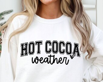 ORIGINAL CREATOR Hot Cocoa Weather Svg, Coffee Weather Svg, Sweater ...