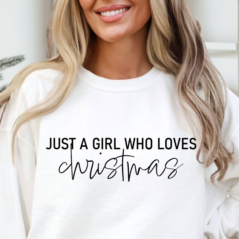 Girls Christmas Shirt Svg - Etsy