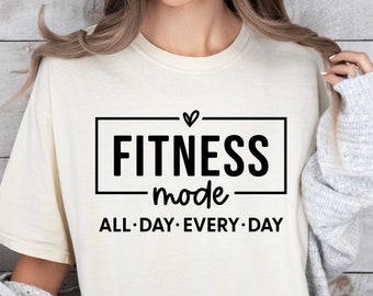 Fitness Mode SVG PNG, Fitness Svg, Gym Shirt Svg, Exercise Svg, Workout ...