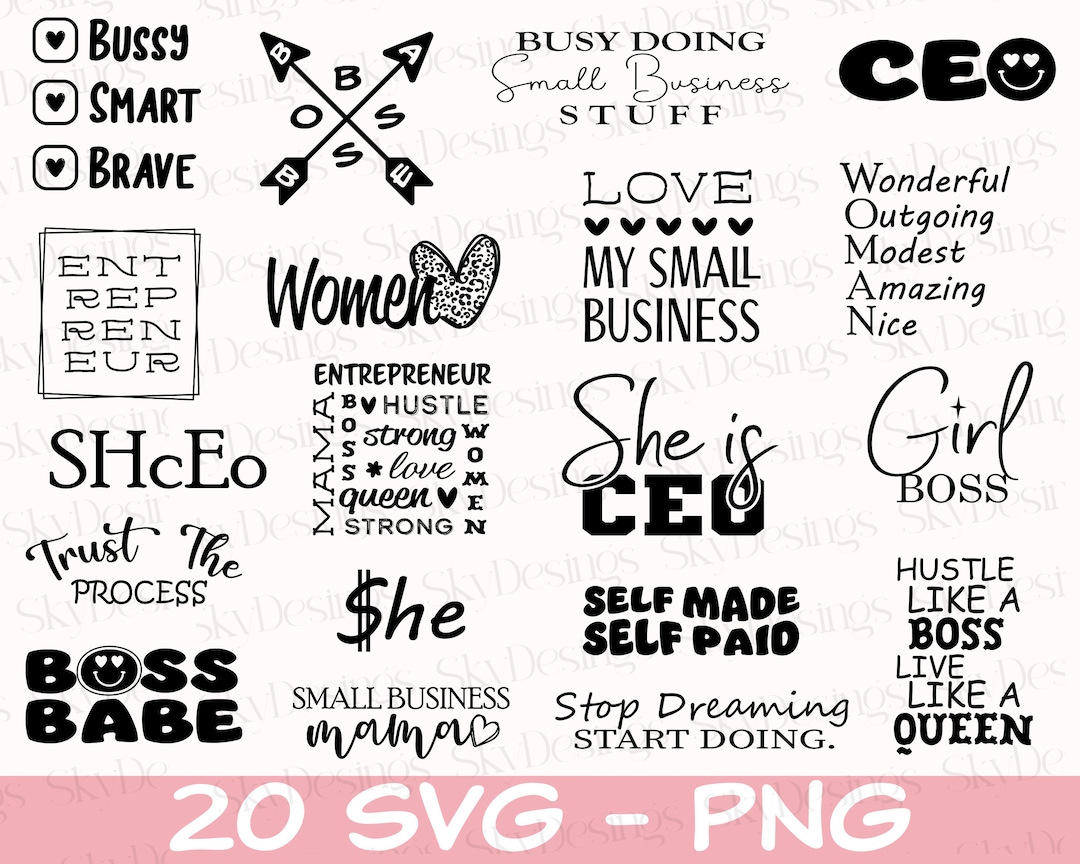 Entrepreneur SVG Bundle, Motivational Svg Bundle, Inspirational Svg ...