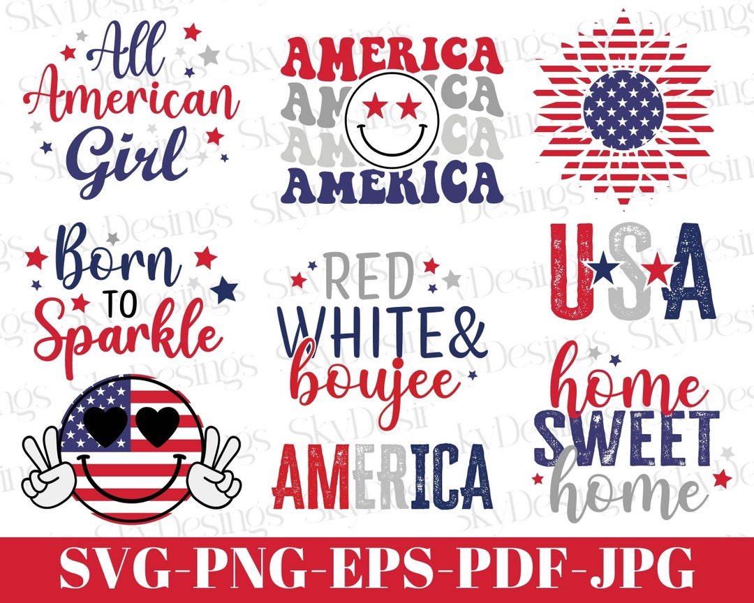 4th of July SVG Bundle, July 4th SVG, Fourth of July Svg, Patriotic Svg ...