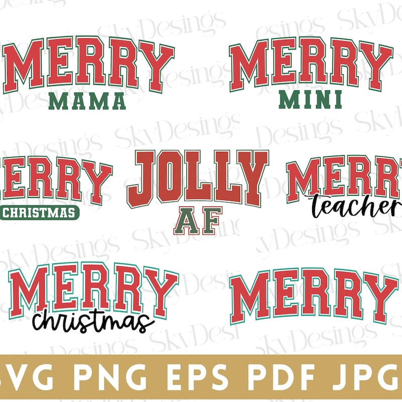 Merry Merry Merry Svg - Etsy