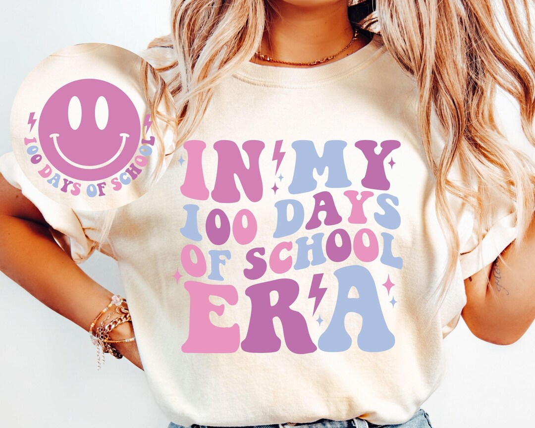 In My 100 Days of School Era SVG PNG, Teacher Svg, 100 Days of School ...