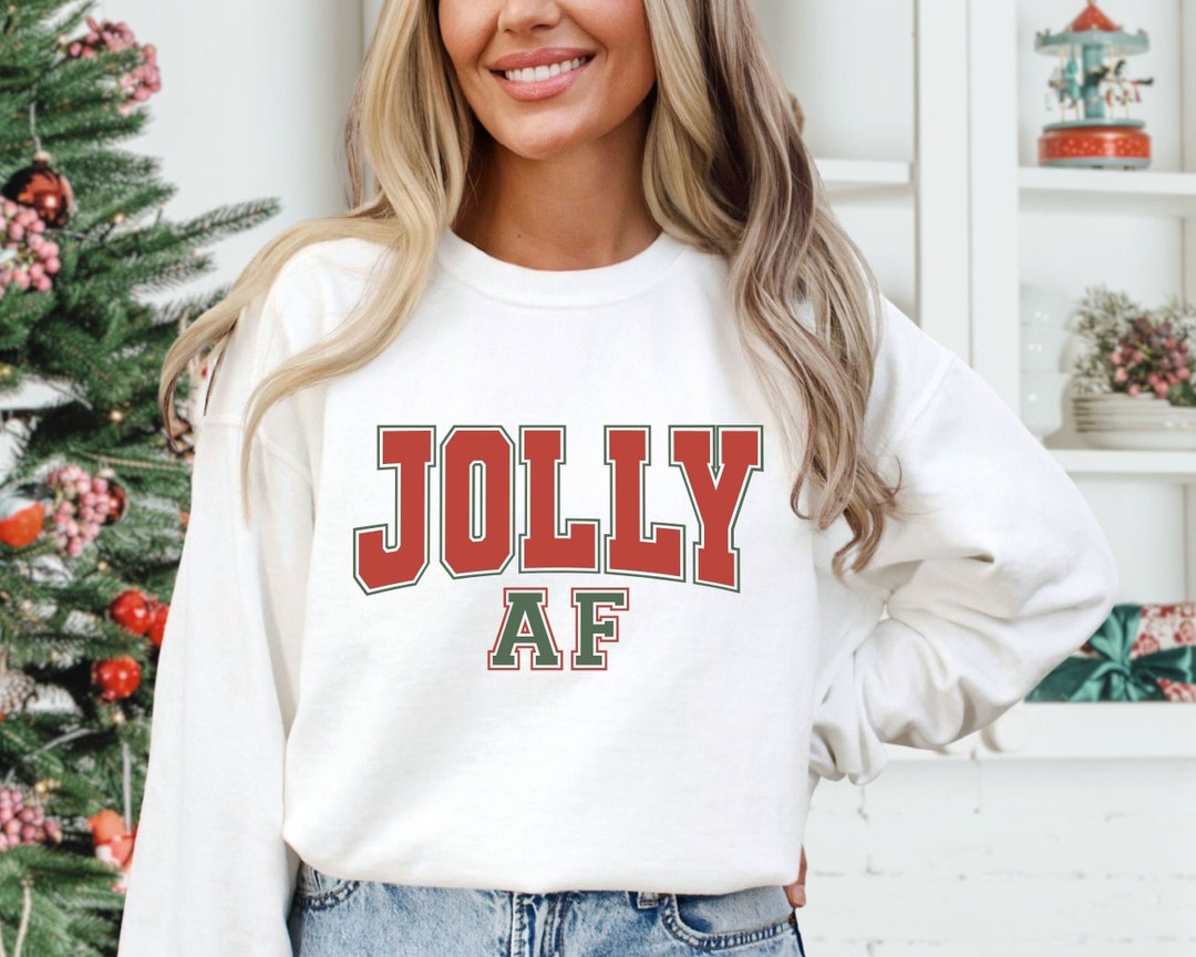 Jolly Af SVG, Christmas Svg, Merry Christmas Svg, Funny Christmas Svg ...