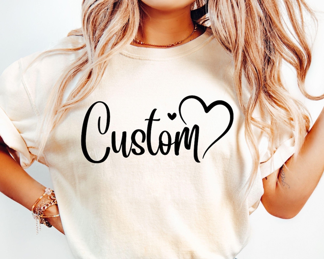 Custom Name Heart SVG PNG, Custom Text Svg, Custom Order Svg ...