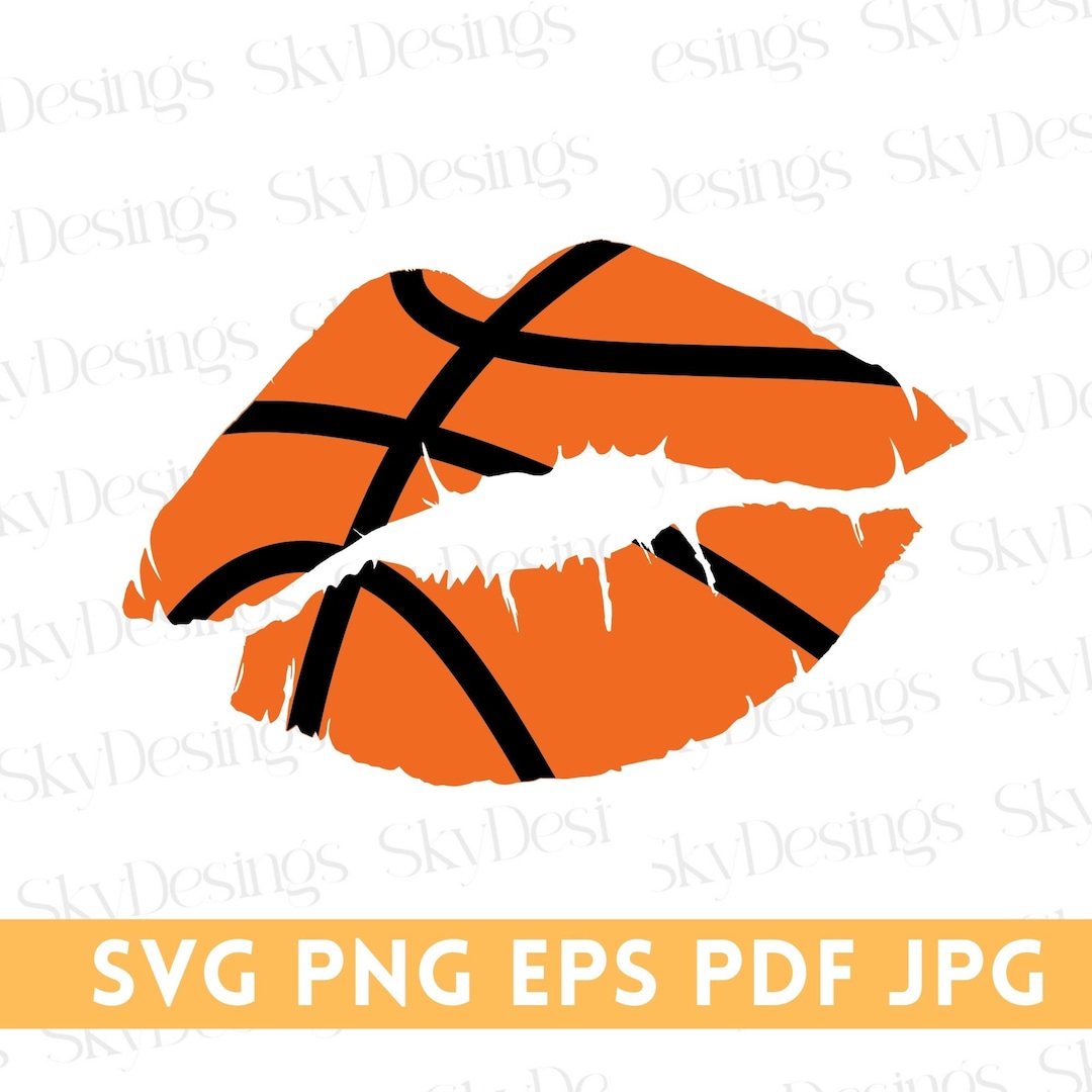 Basketball Lips SVG, Basketball Svg, Cheerleader Svg, Basketball Mom ...