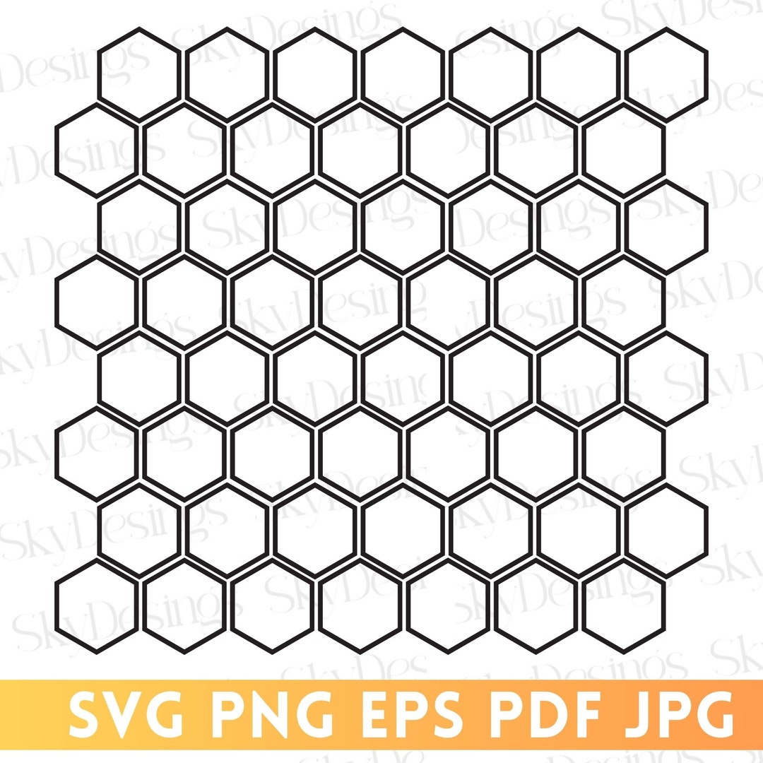 Honeycomb Pattern SVG, Honeycomb Svg, Hexagon Svg, Honeycomb Pattern ...