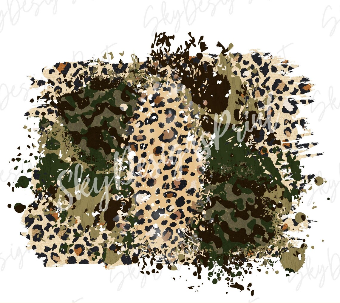 Leopard Camouflage Background PNG, Distressed Camo Background ...