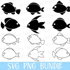 Fish SVG, Fish Clipart, Fishing Svg, Fishes Svg, Cute Fish Svg, Fish ...