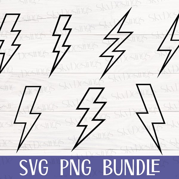Lightning Svg - Etsy